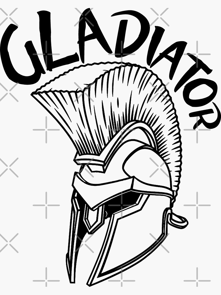 "Gladiator - helmet" Sticker for Sale by RIVEofficial | Redbubble