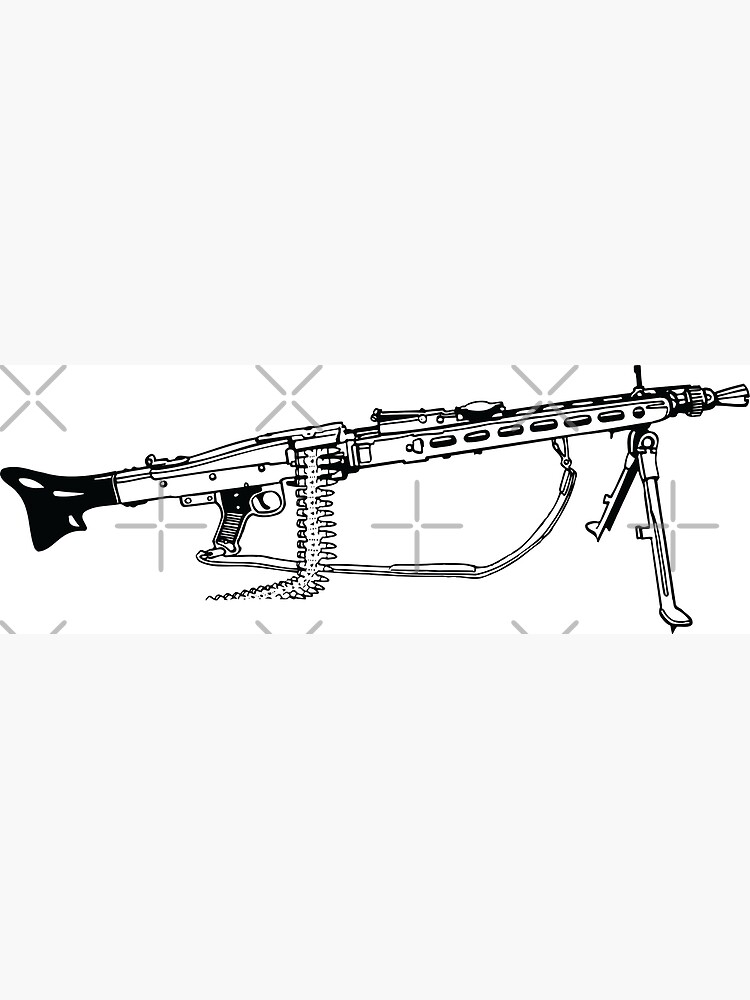 "MG 42 Machine Gun" Poster for Sale by GoldOrion | Redbubble