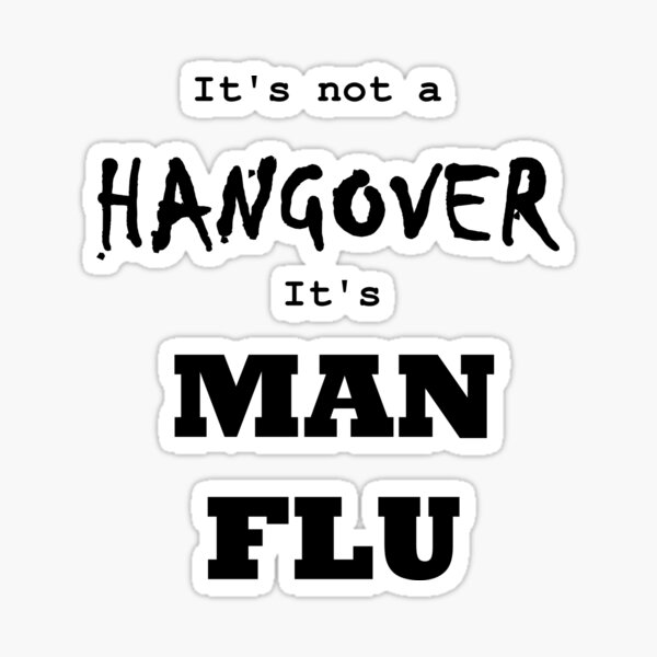 Man Flu Stickers | Redbubble