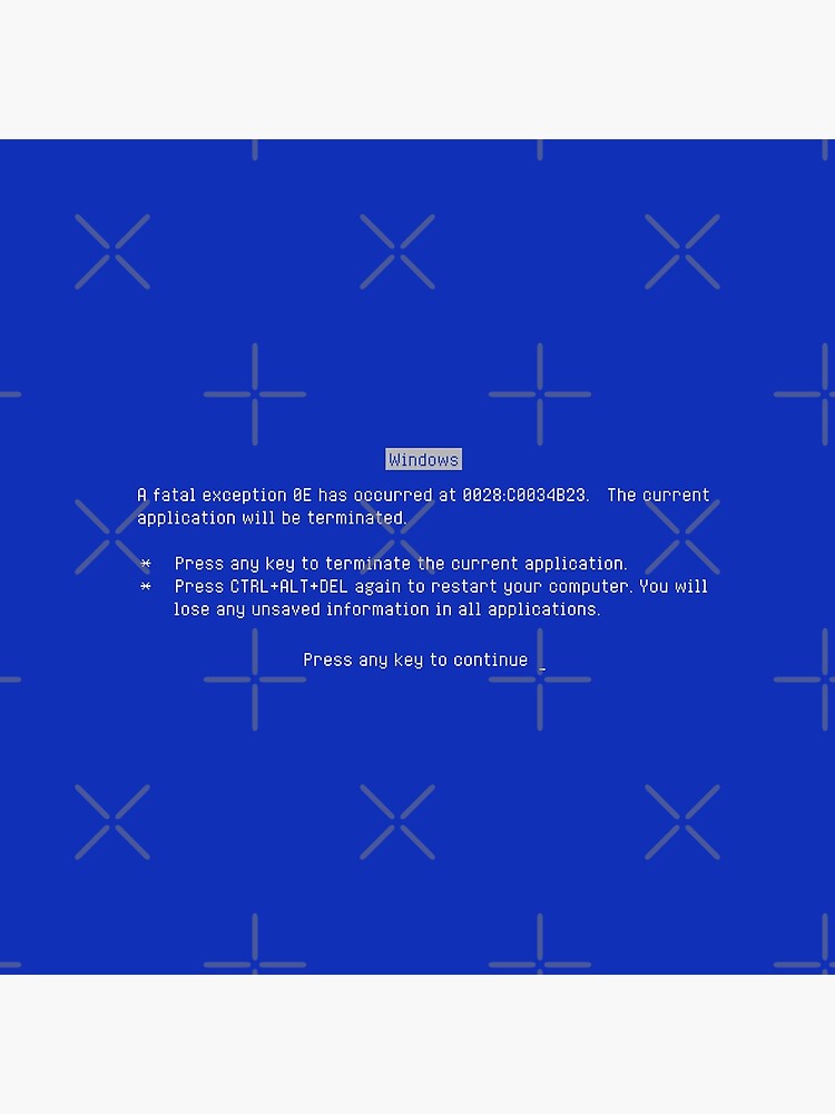 "Blue Screen of Death (BSOD)" Throw Pillow for Sale by kentliau | Redbubble