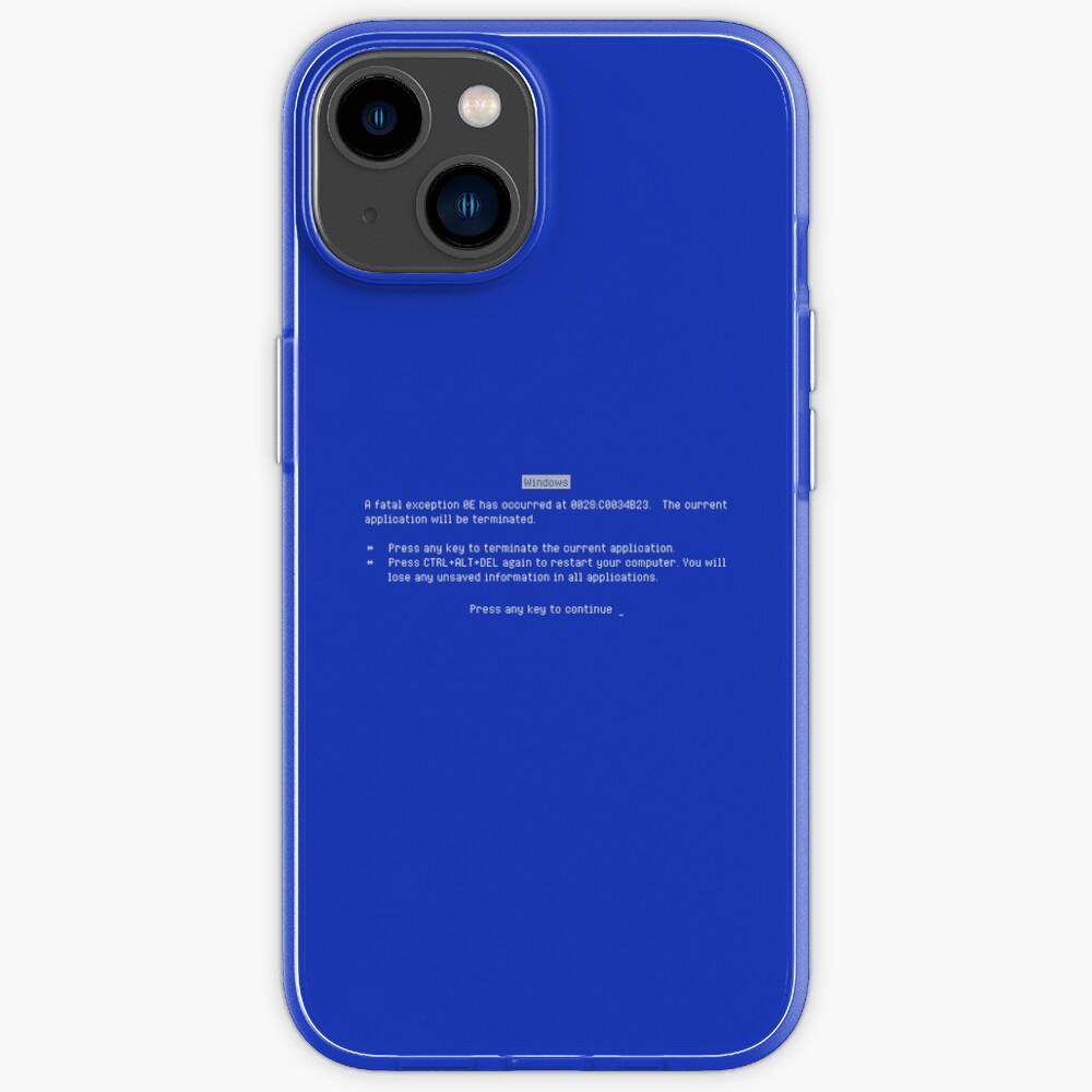 "Blue Screen of Death (BSOD)" iPhone Case for Sale by kentliau | Redbubble