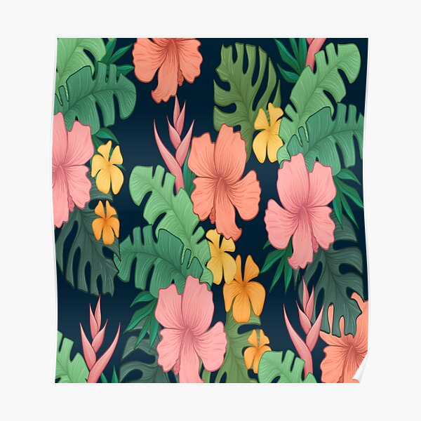 "hibiscus flower" Poster for Sale by virilamissa | Redbubble