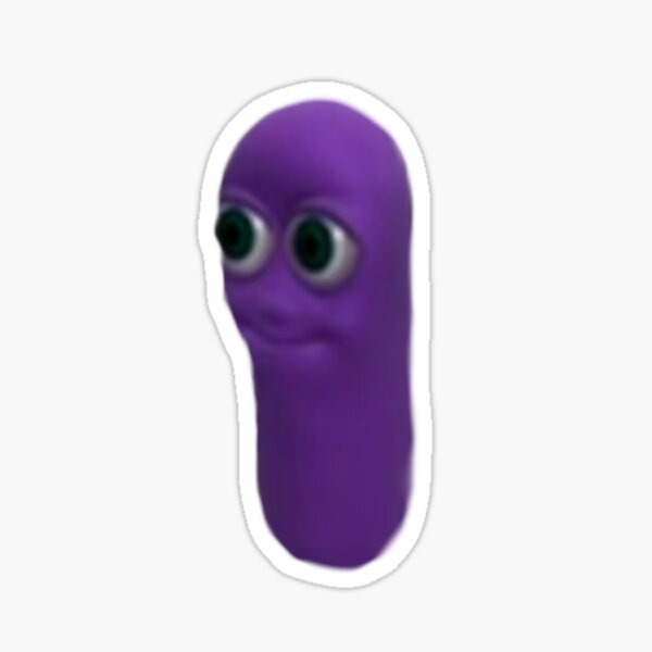 "purple bean meme" Sticker for Sale by coconj | Redbubble