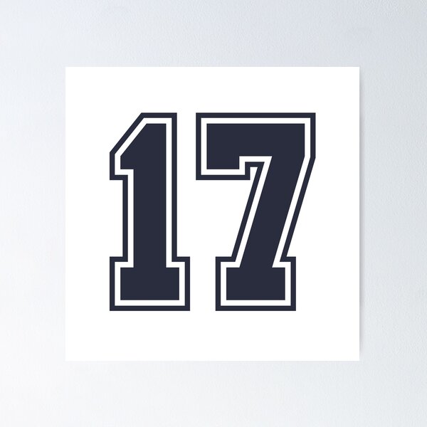 "17 Sports Number Seventeen" Poster for Sale by HelloFromAja | Redbubble