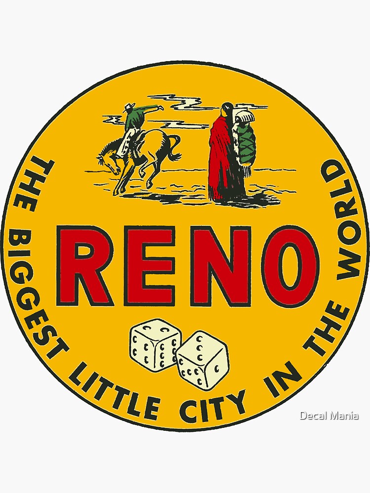 "Vintage Reno Decal" Sticker for Sale by zsonn | Redbubble