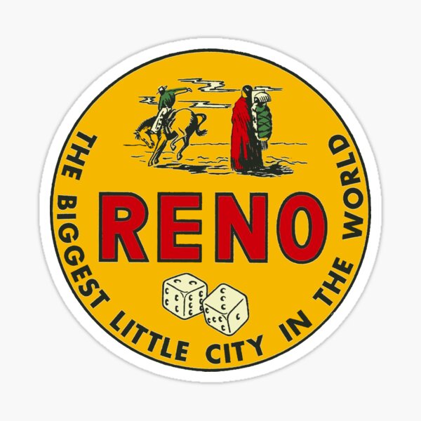 "Vintage Reno Decal" Sticker for Sale by zsonn | Redbubble