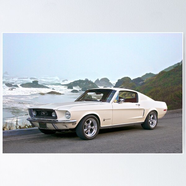 "1968 Ford Mustang Fastback" Poster for Sale by DaveKoontz | Redbubble