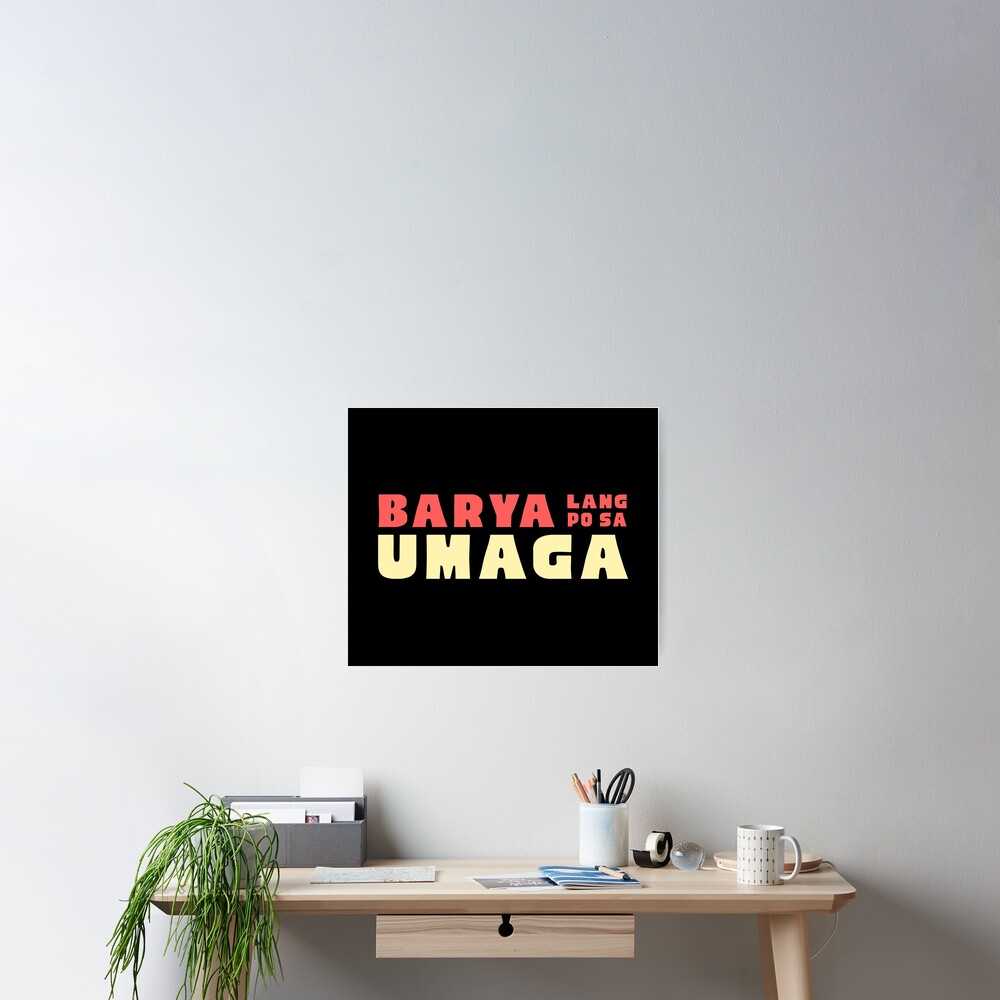 Póster «Barya Lang Po Sa Umaga Jeepney Sign» de LMBV | Redbubble
