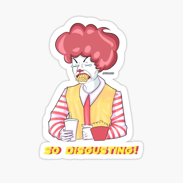 Ronald Mcdonald Sticker For Sale By Lojaswow Redbubble