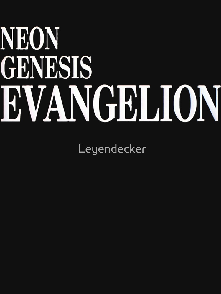 "Neon Genesis Evangelion Title Card" T-shirt for Sale by Leyendecker ...