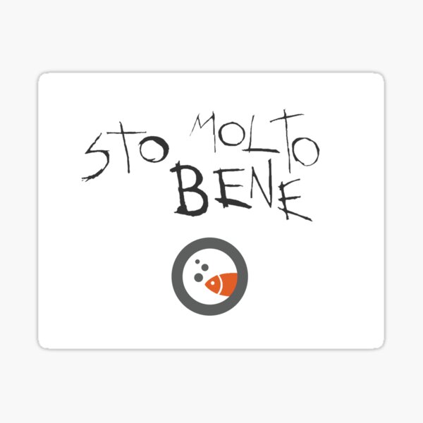 "Sto molto bene Boris" Sticker for Sale by Madalpaca92 | Redbubble