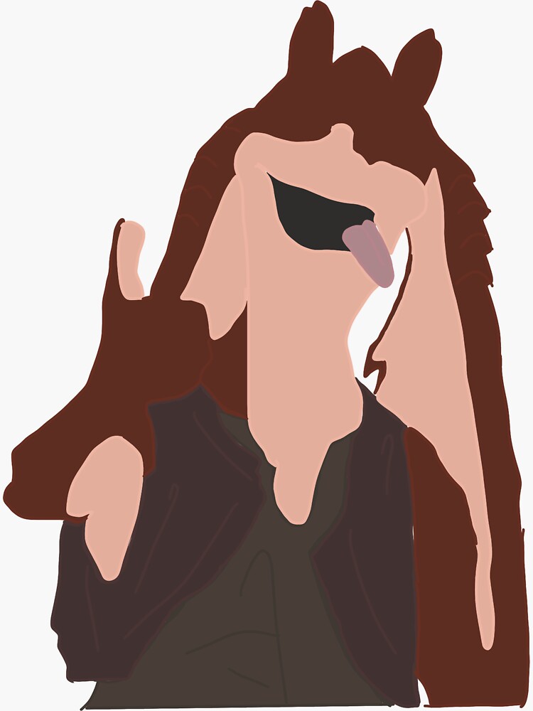 "Representative Binks" Sticker for Sale by K-S-Designs | Redbubble