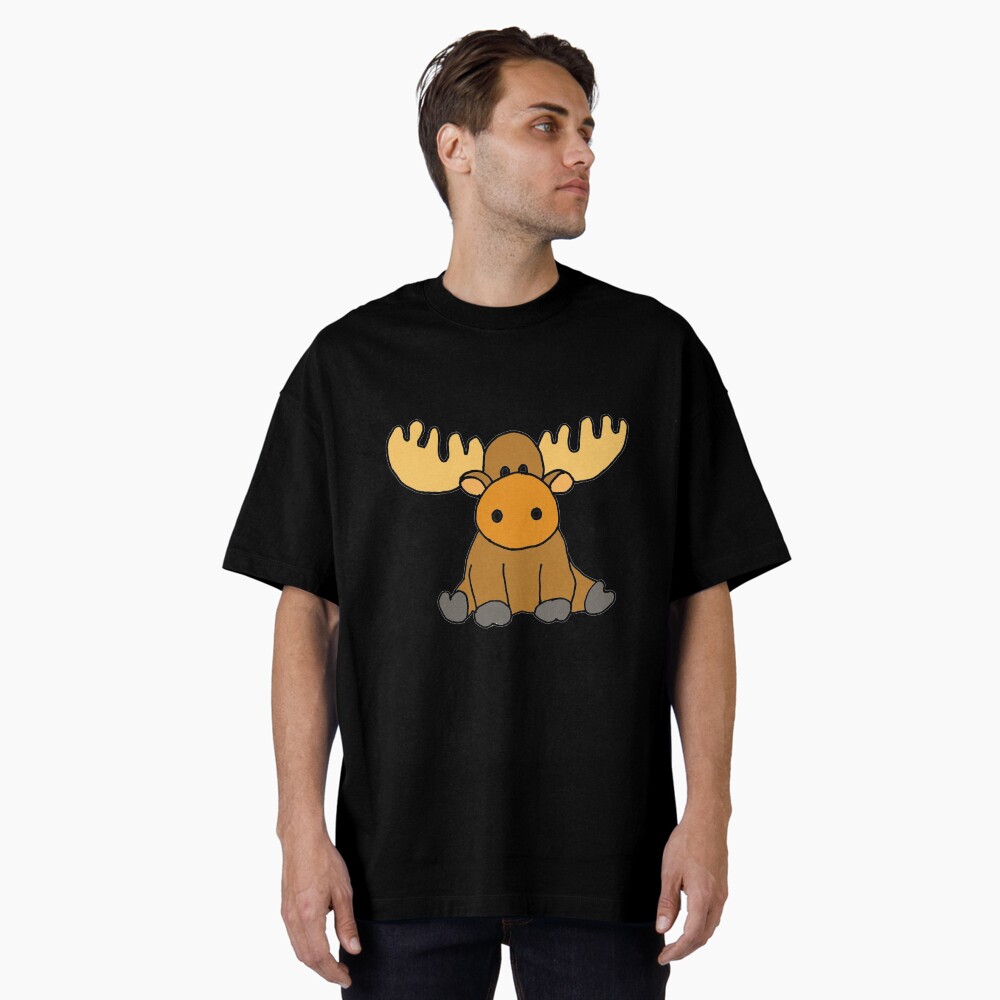"Cute Funny Baby Moose Cartoon" Sticker for Sale by naturesfancy ...