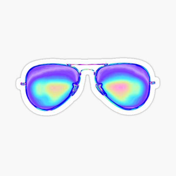 "Holographic Shades" Sticker by dinaaaaaah | Redbubble