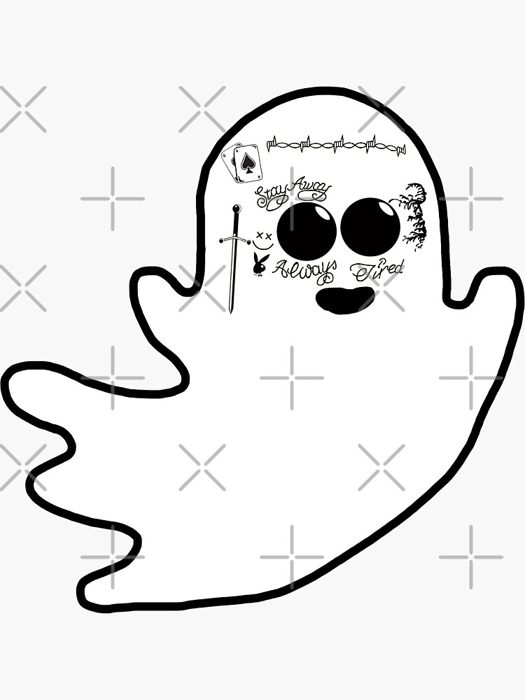 "Ghost Malone White Iverson" Sticker for Sale by dacegod17 | Redbubble