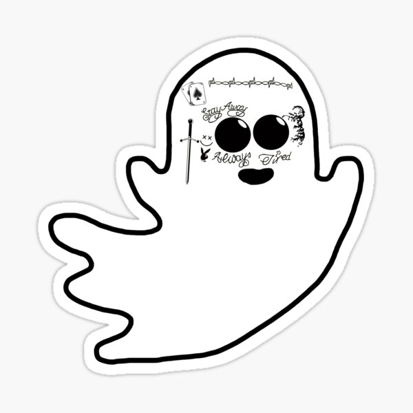 "Ghost Malone White Iverson" Sticker for Sale by dacegod17 | Redbubble