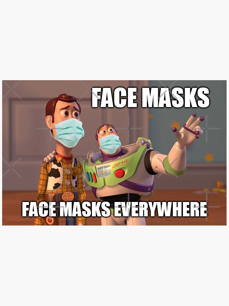 "Face Mask Meme" Sticker for Sale by alexaldridge | Redbubble