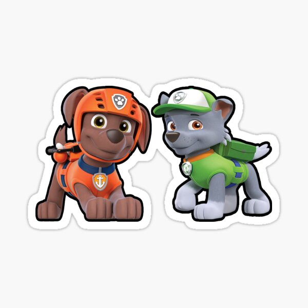 "Zuma and Rocky PAW Patrol" Sticker by Sunce74 | Redbubble