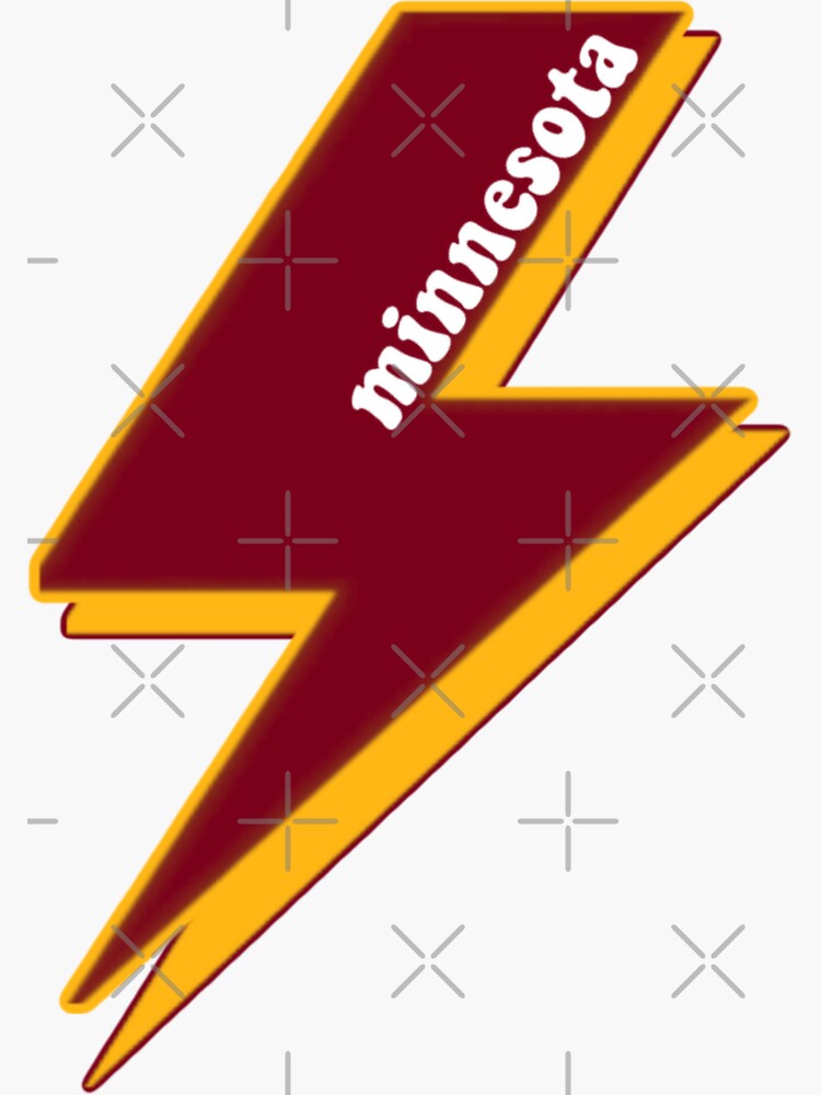 "Minnesota lightning" Sticker by juliasantos5 | Redbubble