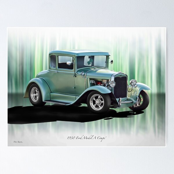 "1930 Ford Model A Coupe" Poster for Sale by DaveKoontz | Redbubble