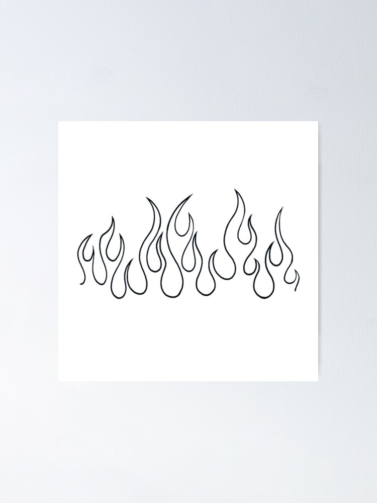"Aesthetic flames" Poster for Sale by svobodova | Redbubble