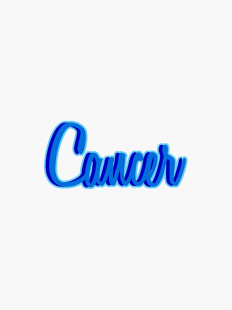 "Cancer Sticker" Sticker for Sale by Dhuffer | Redbubble