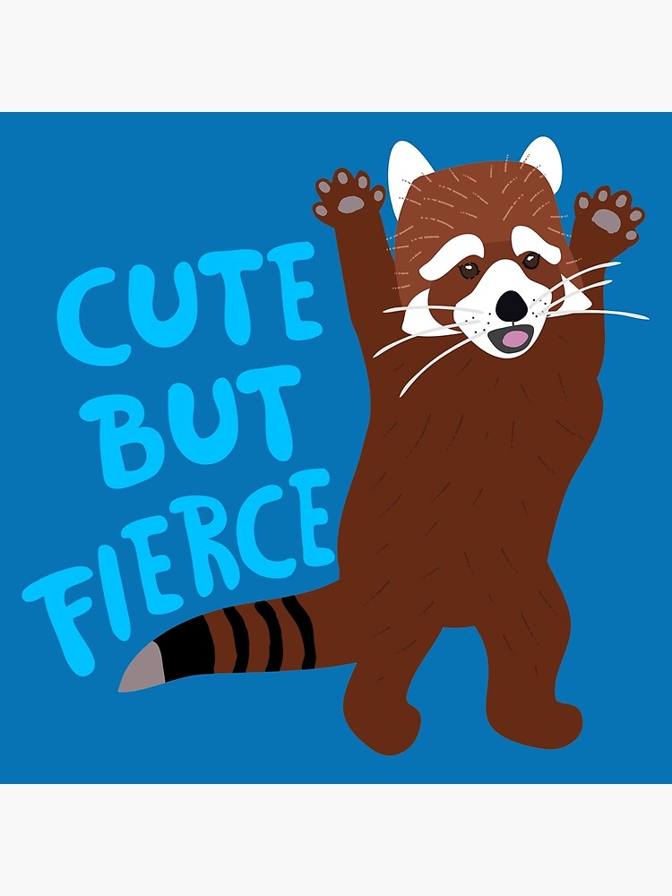 "Standing Red Panda, Cute But Fierce" Art Board Print for Sale by ...