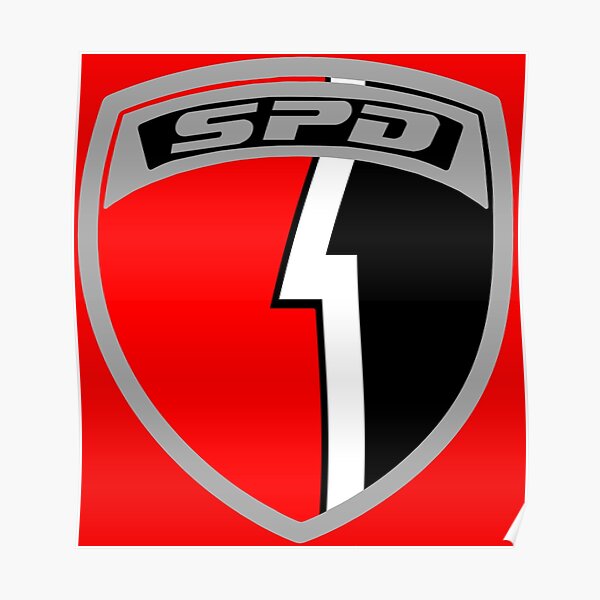 "SPD Red Ranger" Poster for Sale by NerdiousBrands | Redbubble