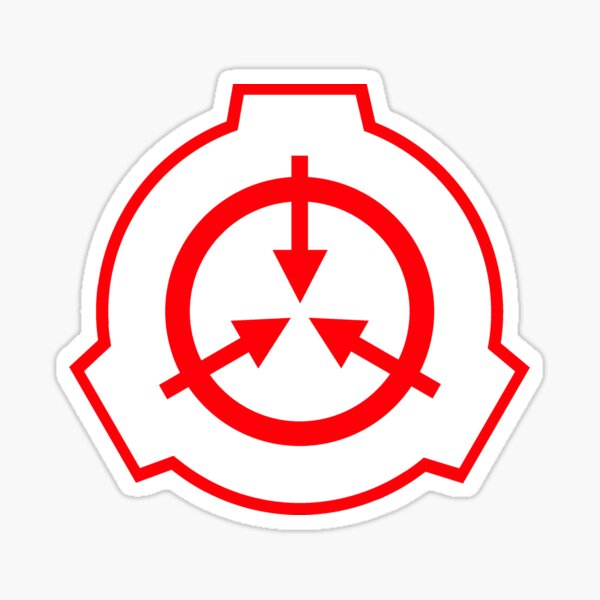 "Red SCP Logo" Sticker by Raildur | Redbubble