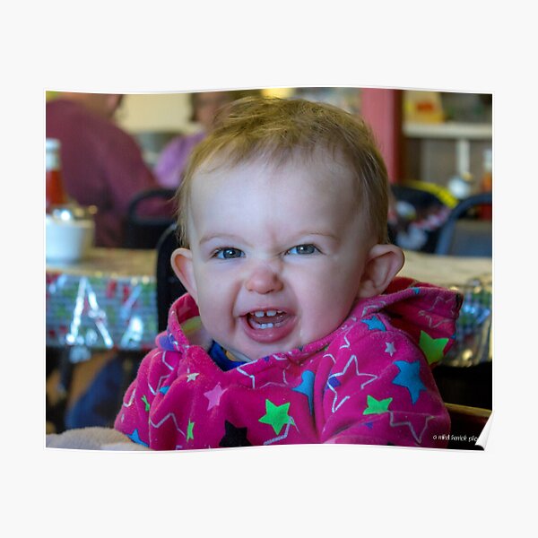 "Evil Baby Face" Poster by MikellHerrick | Redbubble