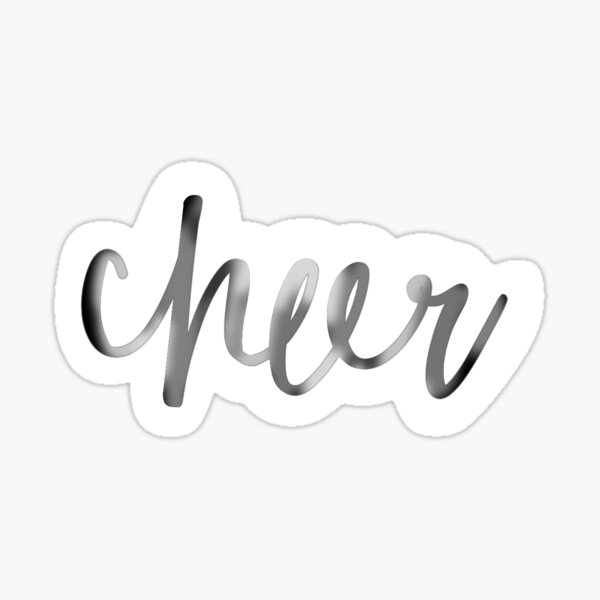 "VSCO Aesthetic Cheer Gray and Black Cloudy Tie Dye Sticker" Sticker ...