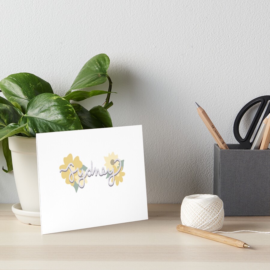 "Sydney in Cursive" Art Board Print for Sale by kaylasbubble | Redbubble