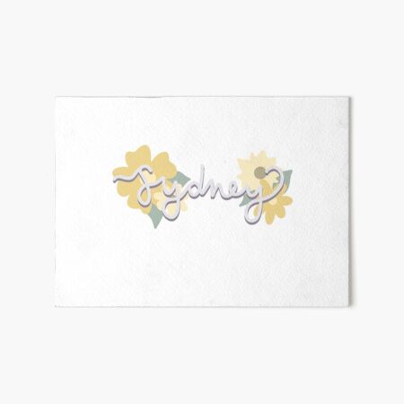 "Sydney in Cursive" Art Board Print for Sale by kaylasbubble | Redbubble