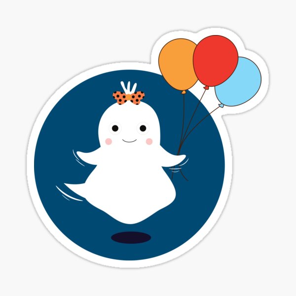 "Halloween ghosts, wooo" Sticker for Sale by ddesigns166 | Redbubble