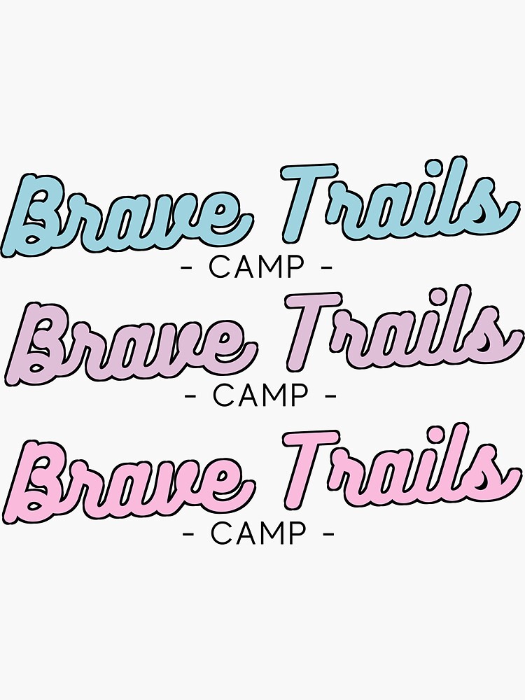 "Brave Trails Watercolor" Sticker by BraveTrails | Redbubble
