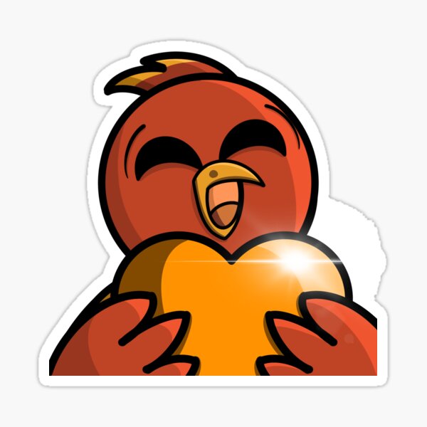 "Love Phoenix Emote" Sticker for Sale by designsbyphx | Redbubble