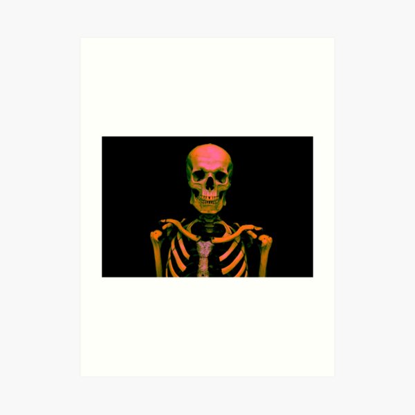 "Human Skeleton - Red Light" Art Print for Sale by uberanatomy | Redbubble
