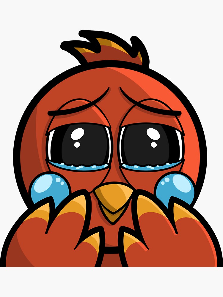 "Cry Phoenix Emote" Sticker by designsbyphx | Redbubble