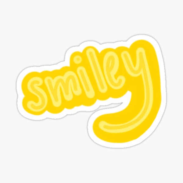 "Yellow Smiley" Sticker for Sale by sophbuccieri | Redbubble
