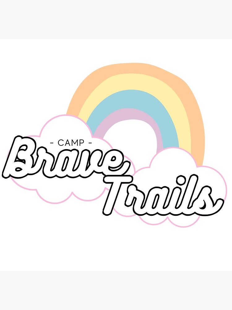 "Brave Trails Rainbow Clouds" Poster by BraveTrails | Redbubble