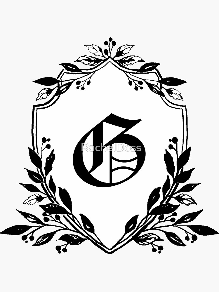 "Family Crest - G" Sticker for Sale by RachelDoss | Redbubble
