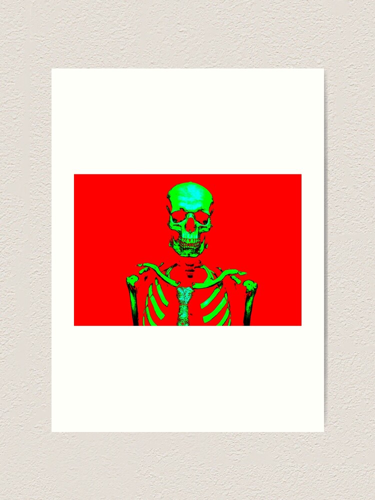 "Human Skeleton - Scary Contrast" Art Print for Sale by uberanatomy ...