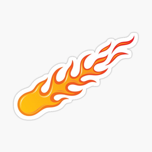 "Fire ball burning flame sticker" Sticker for Sale by Mhea | Redbubble