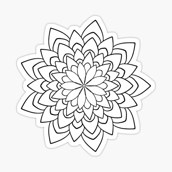 Sticker: Ausmalen | Redbubble
