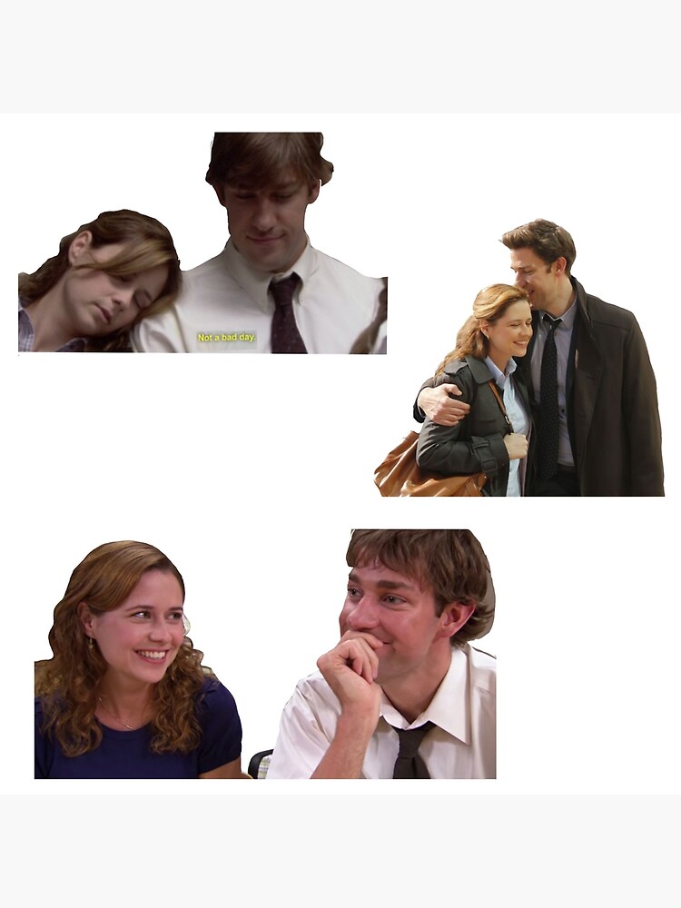 "the office jim and pam sticker pack set" Poster for Sale by seandogan ...