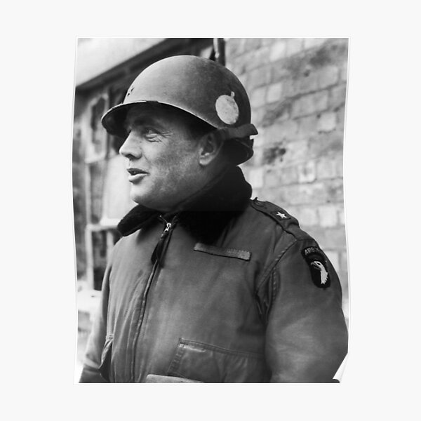 "General Anthony McAuliffe - Bastogne - Battle of the Bulge - 1944 ...