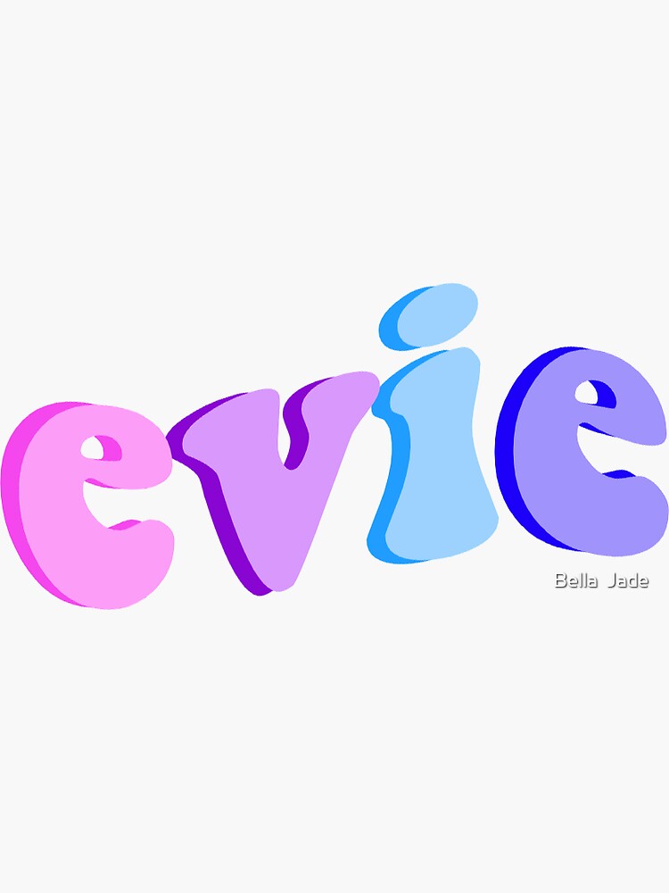 "evie custom" Sticker for Sale by BellaCumpstone | Redbubble