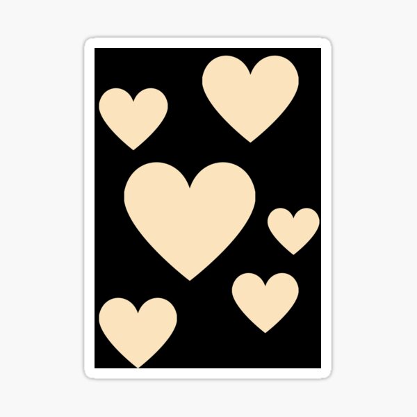 "*Hearts* by Berezabella" Sticker for Sale by Berezabella | Redbubble