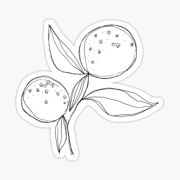 "Orange You Happy" Sticker by shop-deardaisy | Redbubble