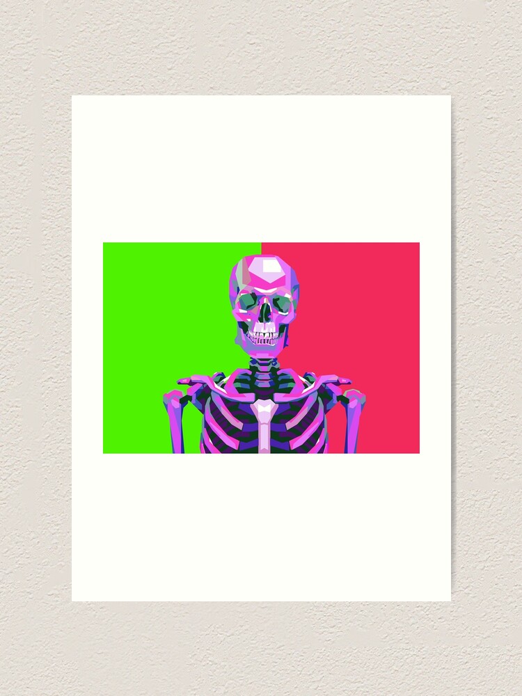 "Human Skeleton - Pop Art Background" Art Print by uberanatomy | Redbubble